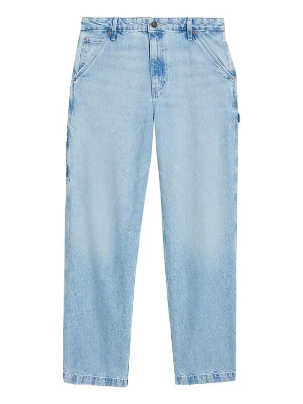 Rag & Bone Sid Faded Mid-rise Straight Leg Jeans - Light Denim