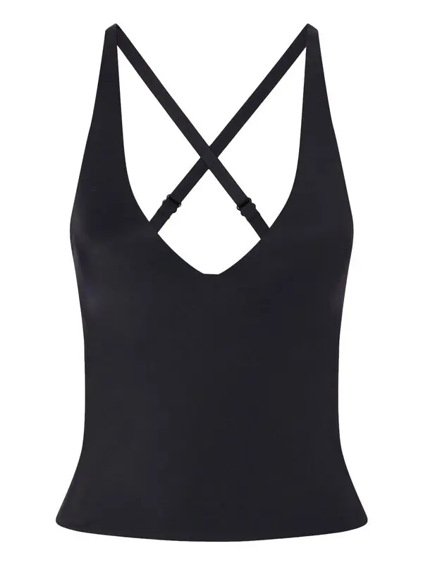 SKIMS Shine Tank - Black