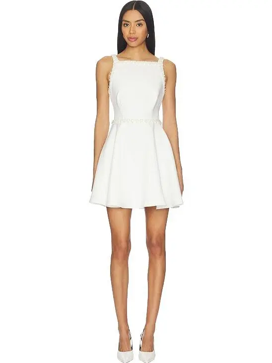 ELLIATT Stella A-line Mini Dress - White