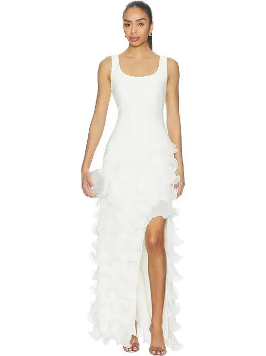 ELLIATT Veda Hi-lo Gown - White