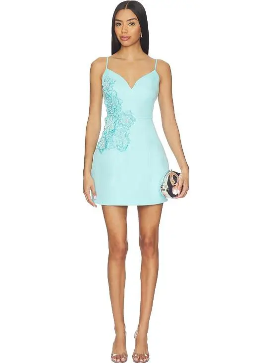 ELLIATT Stella Tulip Mini Dress - Aquablue