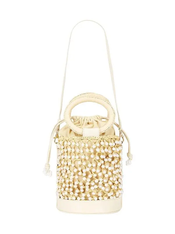 BTB LOS ANGELES Brandie Bucket Bag - Natural