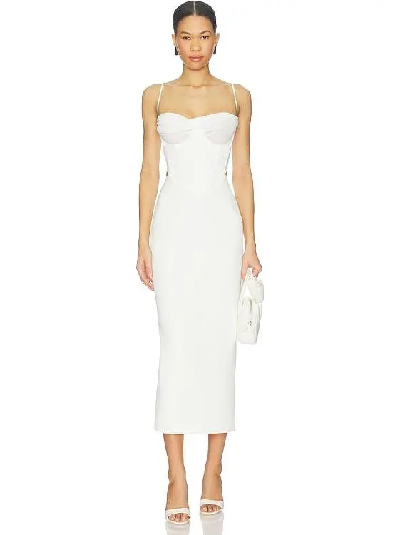 Bardot Martini Midi Dress - Ivory