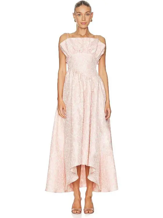 ELLIATT Floralie Strapless Gown - Light Pink Multi