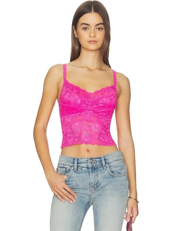 Cosabella Never Say Never Shortie Cropped Cami Top - Rosa Caldo