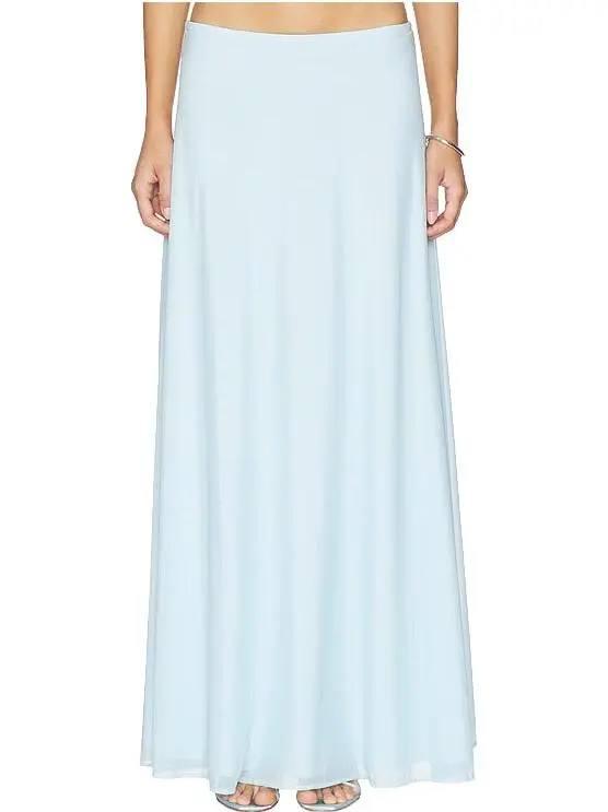 KATE BARTON Jersey Circle Skirt - Light Blue