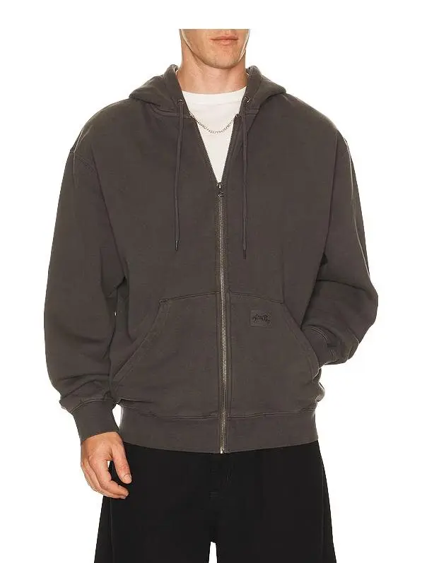 STAN RAY Patch Zip Hoodie - Raven Black