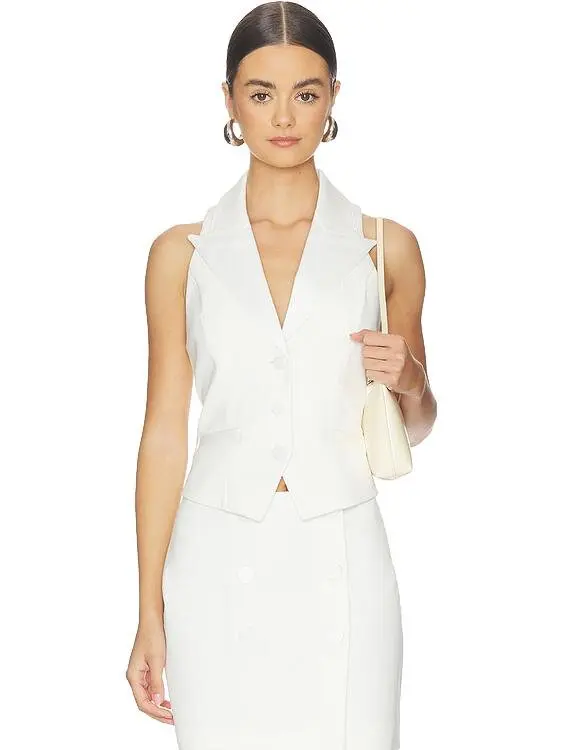 L'Agence Tomi Tux Vest - White