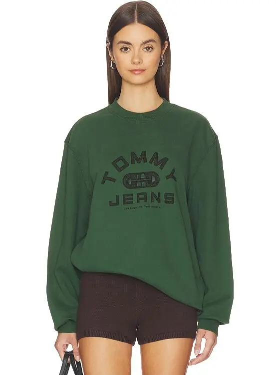 Tommy Hilfiger Entry Gym Crew Sweatshirt - Shadow Pine