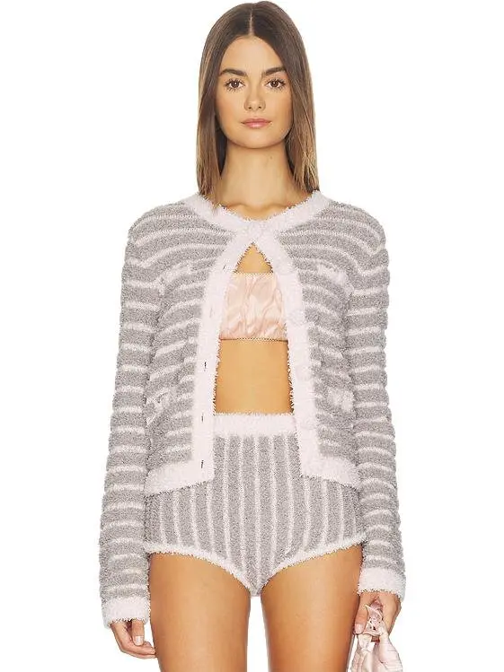 Baum Und Pferdgarten Caila Cardigan - Fluffy Light Pink Stripe