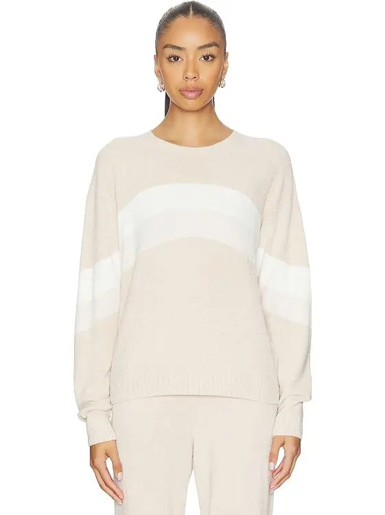 Barefoot Dreams Wavy Pullover - Stone