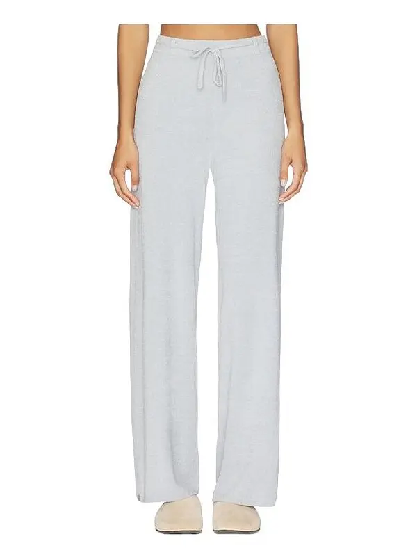 Barefoot Dreams Cozychic Ultra Lite Tie Waist Relaxed Pant - Frost