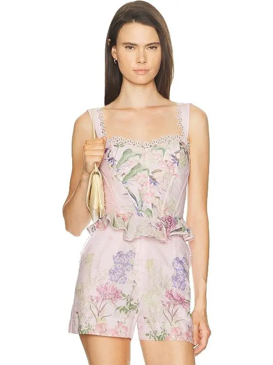 Charo Ruiz Ibiza Floret Top - Pink Botanic