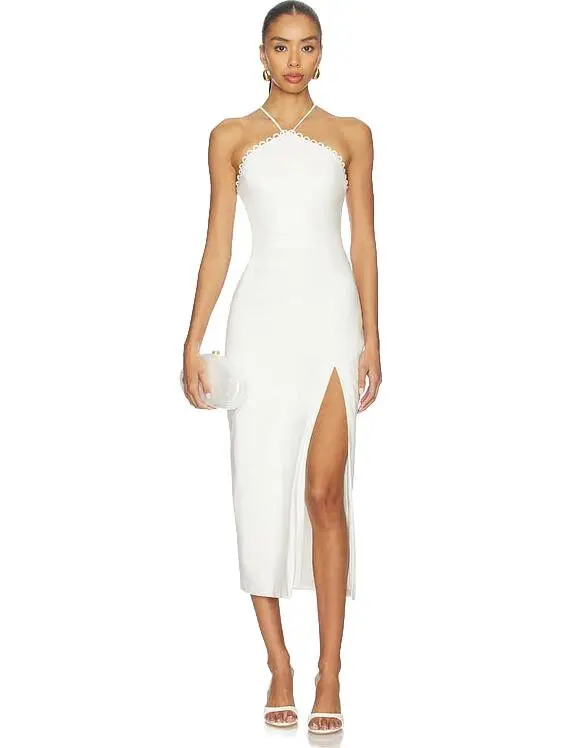Amanda Uprichard Abby Midi Dress - Ivory