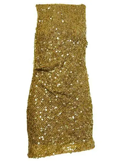 Bec & Bridge Cabine Boatneck Sequin Mini Dress - Moss