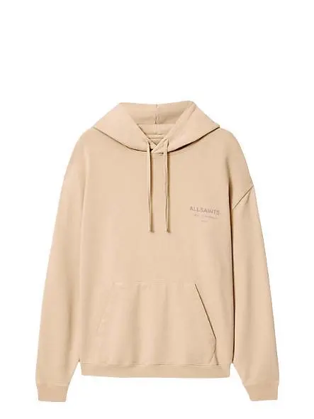 ALLSAINTS Xander Branded Cotton-jersey Hoody - Sunset Brown
