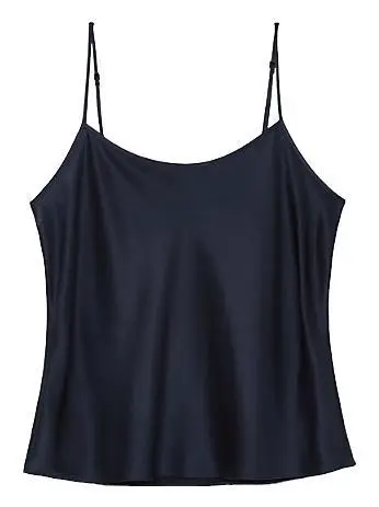 REISS Corey Silk Cami Top - Navy