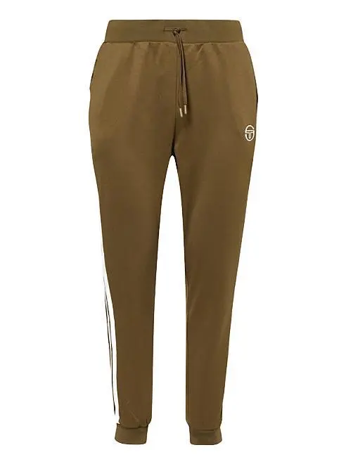 SERGIO TACCHINI Ghibli Side-stripe Cotton-blend Track Pants - Dark Olive