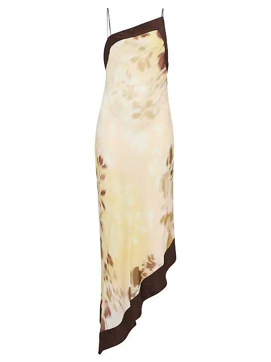 Bec & Bridge Blaise Asymmetric Woven Midi Dress - Palmera Floral