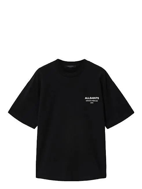 ALLSAINTS Dreamer Etta Logo-print Oversized Cotton T-shirt - Black