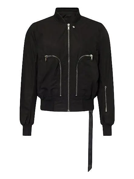 Rick Owens Bauhaus Flight Cotton Bomber Jacket - Black