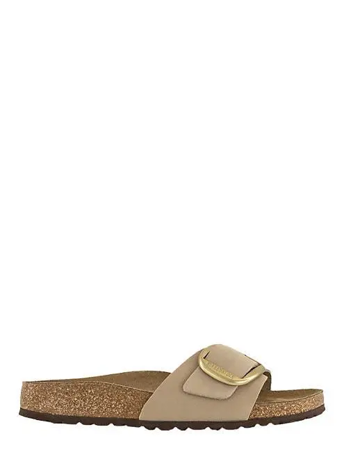 BIRKENSTOCK Madrid Big Buckle Nubuck-leather Sandals - Sandcastle