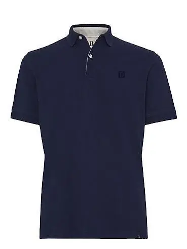 Boggi Milano Regular-fit Cotton Pique Polo Shirt - Navy Blue