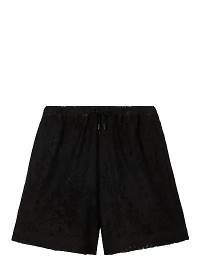 The Kooples Drawstring-waist Regular-fit Shorts - Black