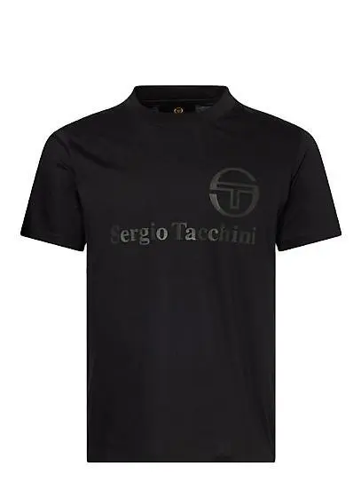 SERGIO TACCHINI Lazio Logo-print Cotton T-shirt - Black