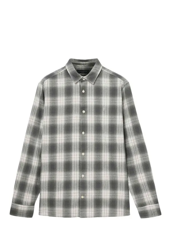ALLSAINTS Organic Cotton Kelby Shirt - Grey