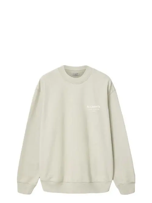ALLSAINTS Dreamer Crewneck Logo-print Sweatshirt - Powdered Green