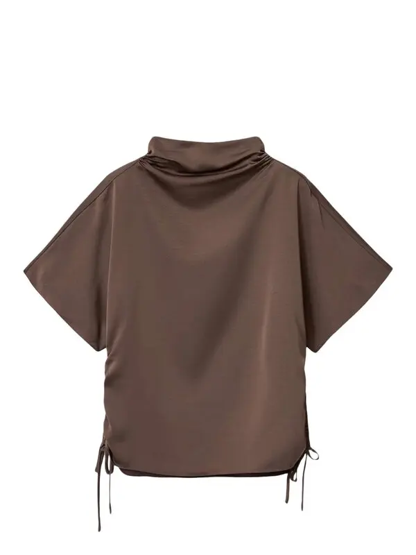 ALLSAINTS Draped Leslie Top - Brown