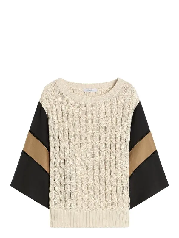Max Mara Linen Knitted Sweater - Beige