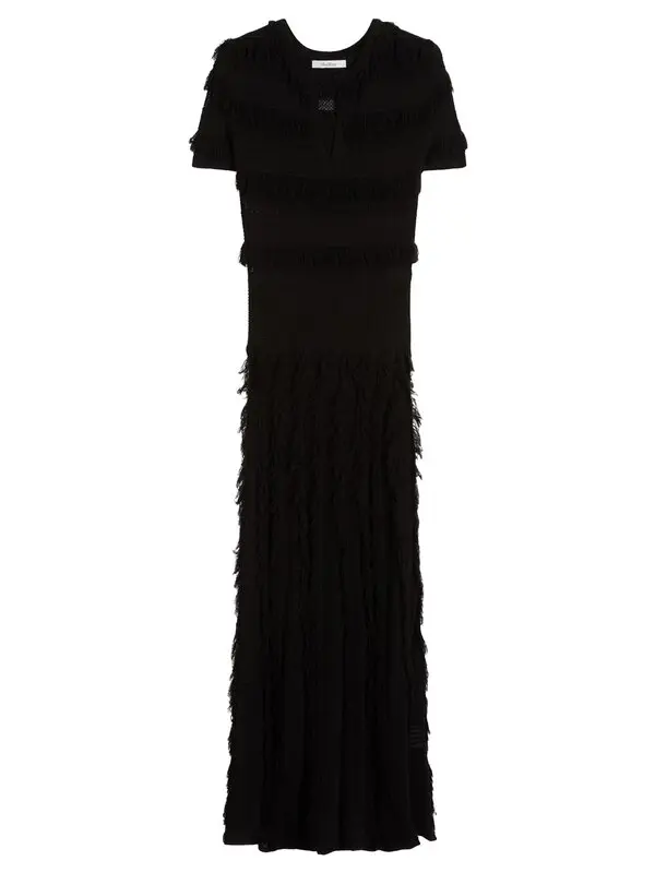 Max Mara Knitted Midi Dress - Black