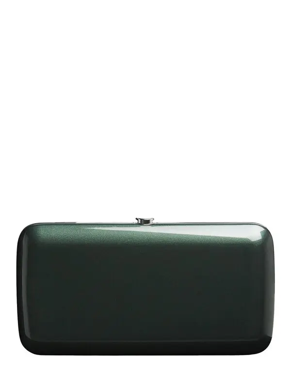 Jeffrey Levinson Finley Mirrored Clutch - Green