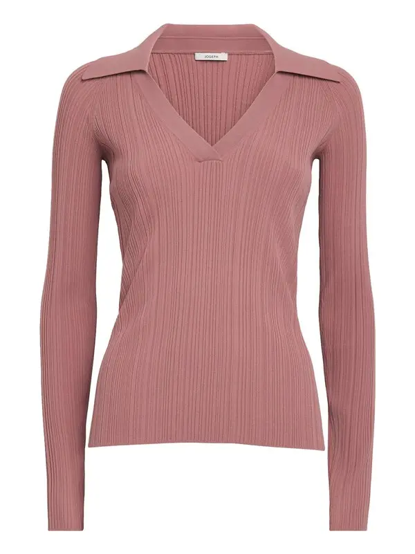 JOSEPH Plissé Chelia Top - Pink