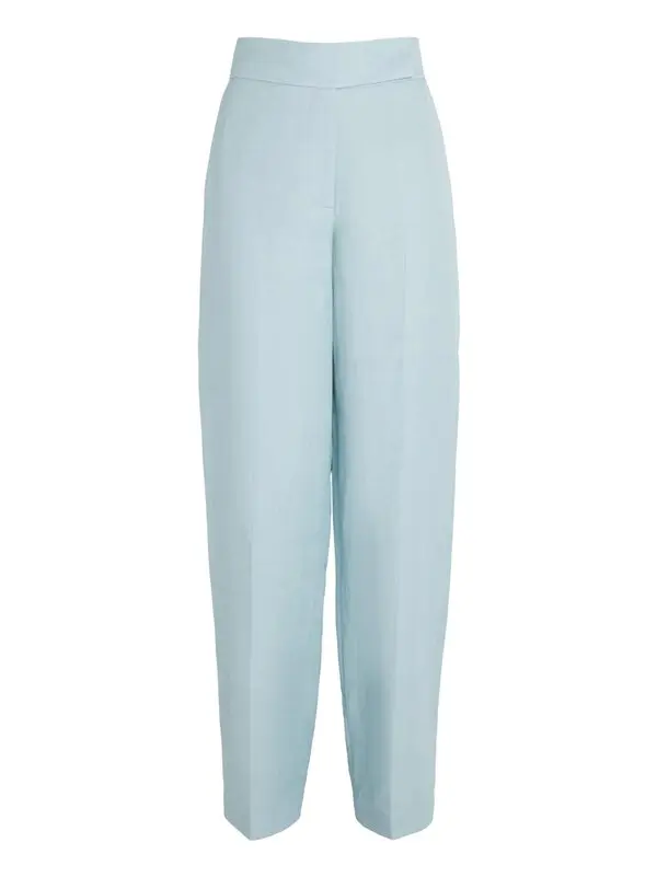 JOSEPH Linen-blend Aix Trousers - Blue