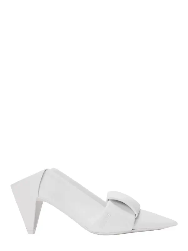 Loewe Origami Heeled Mules 70 - White