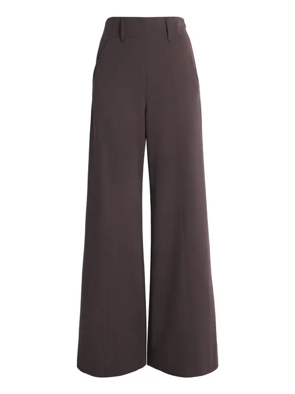 ME+EM Wide-leg Trousers - Brown