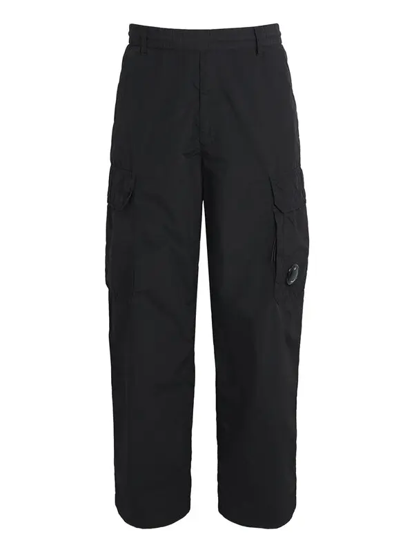 C.P. COMPANY Lens Cargo Trousers - Black