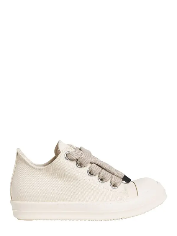 Rick Owens Canvas Jumbolace Sneakers - White
