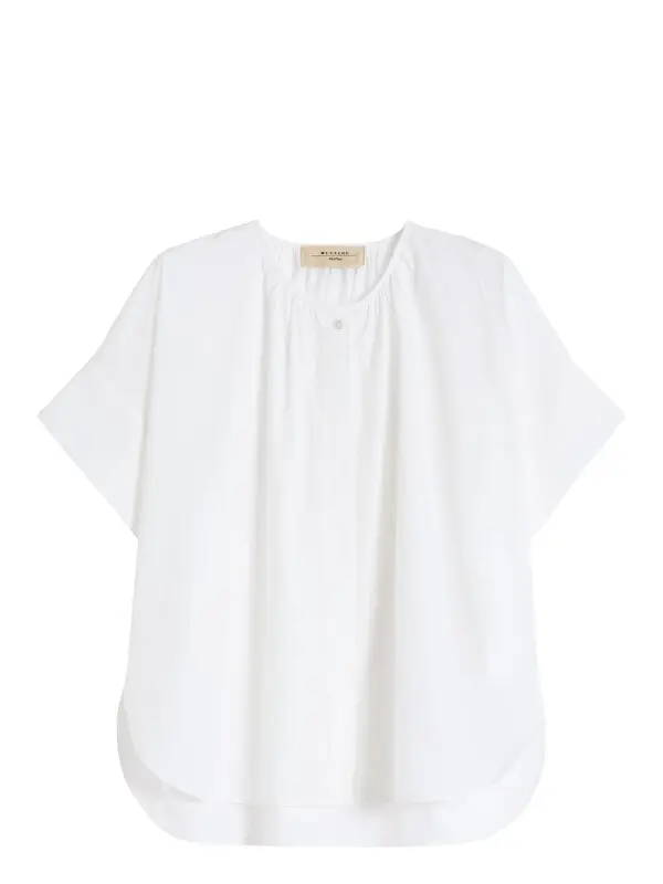 Max Mara Cotton Poplin Blouse - White