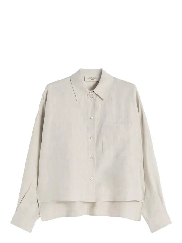 Max Mara Linen Shirt Jacket - White