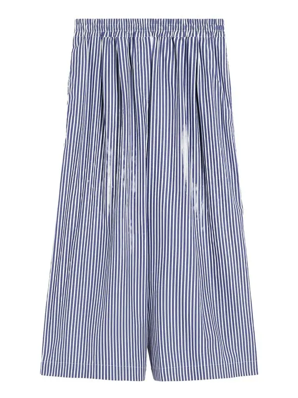 Max Mara Stripe Wide-leg Trousers - Blue