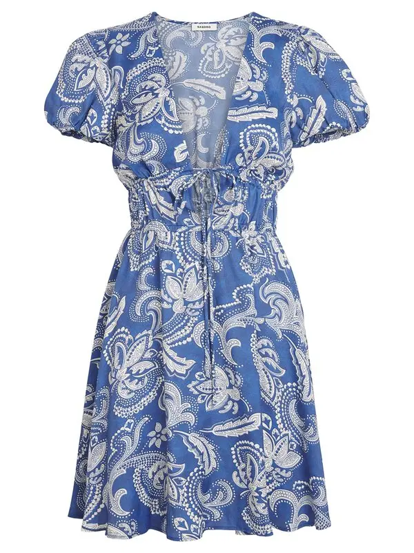 Sandro Floral Mini Dress - Blue