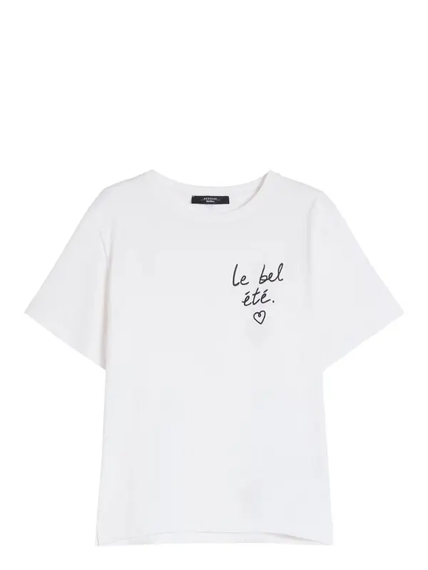 Max Mara Cotton Le Bel Été T-shirt - White