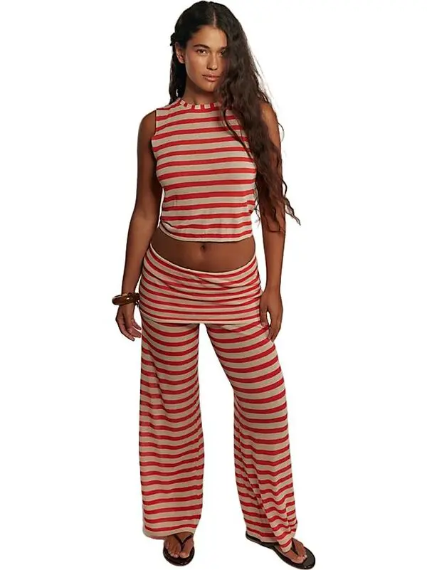 Free People Corvina Knit Set - Cherry Tomato Combo