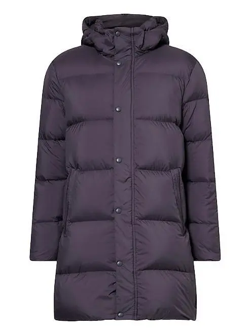 ARNE Mid-length Padded Shell-down Coat - Grey