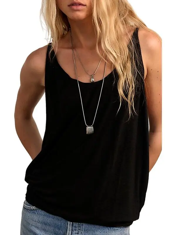 Free People We The Free Shoreside Tank - Black