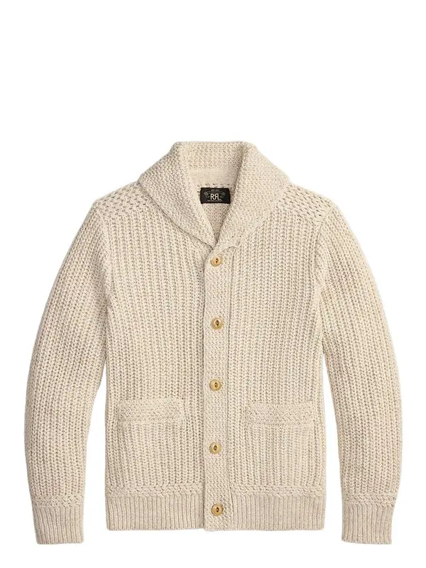 Ralph Lauren Cotton-linen Shawl-collar Cardigan - Cream
